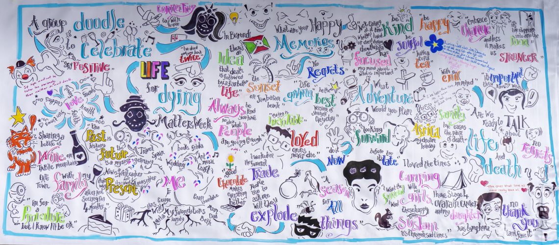 A Group Doodle for Dying Matters Week, May 2019. – Stephen Lee Hodgkins